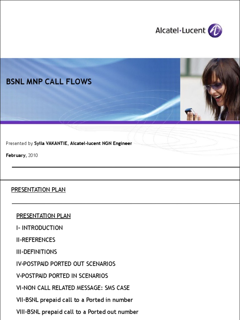 BSNL MNP Call Flows | PDF | Telecommunications Standards | Digital Technology