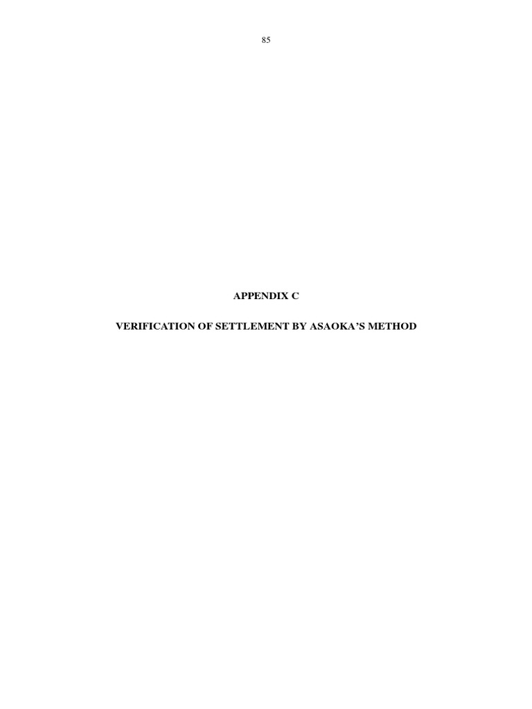Verification of Settlement by Asaoka's Method | PDF | Technology ...