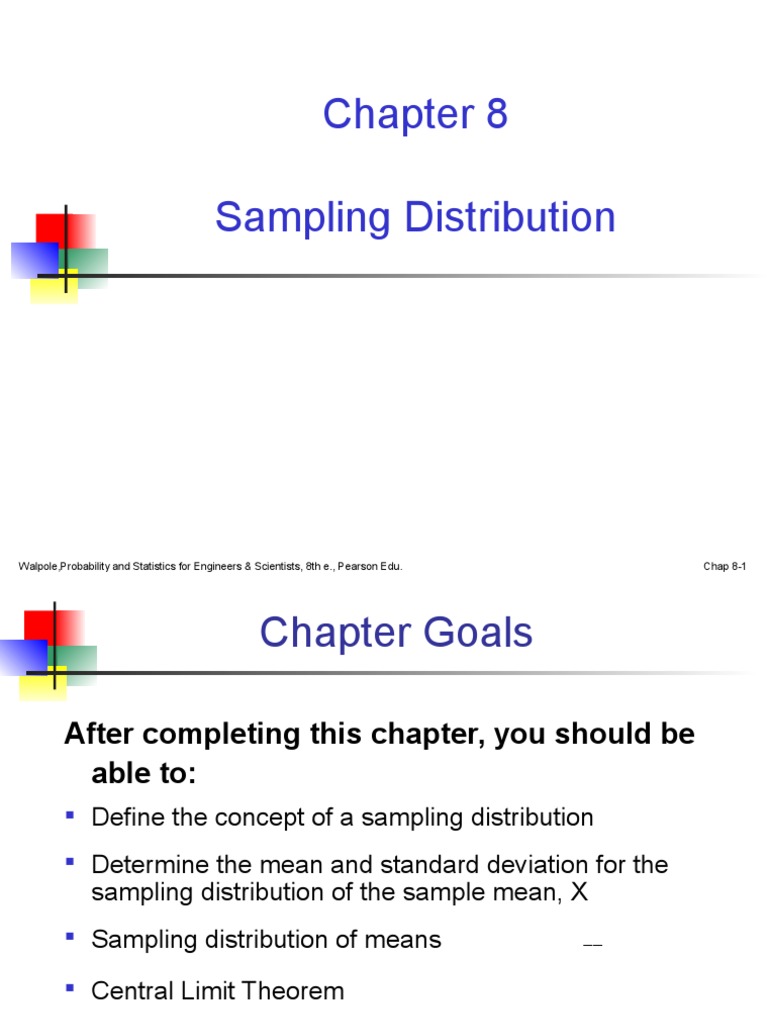 ch08 SamplingDist | PDF | Standard Error | Normal Distribution