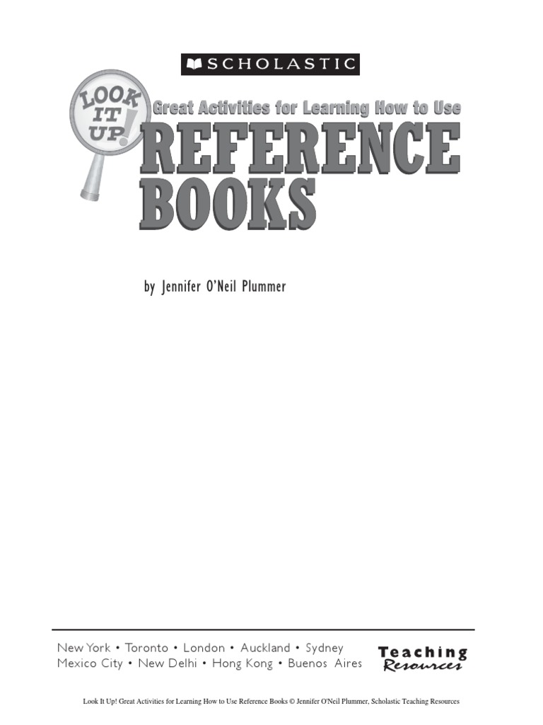 How To Use Reference Books Activities | PDF | Map | Cartography