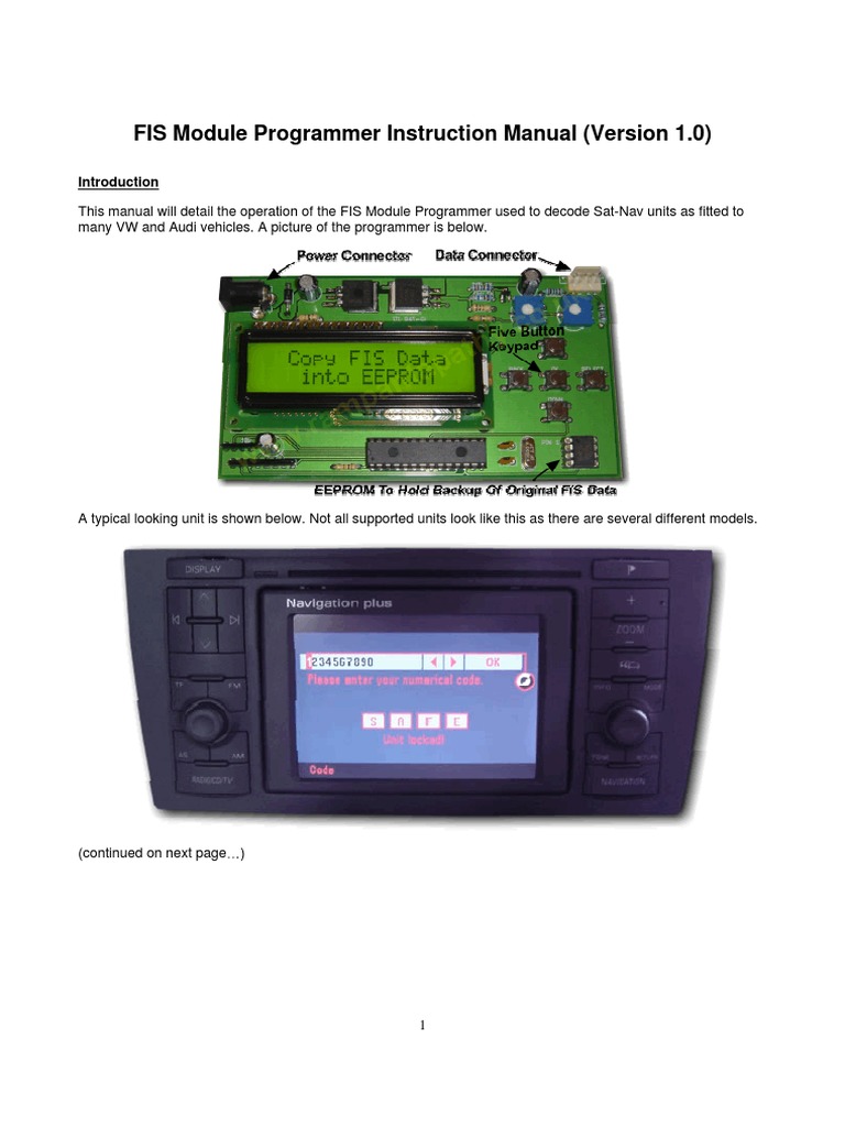 Fis Module Programmer Code Programmer