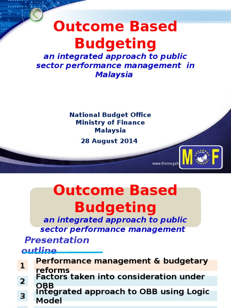 Outcome Based Budgeting in Malaysia | PDF | Capacity Building | Evaluation