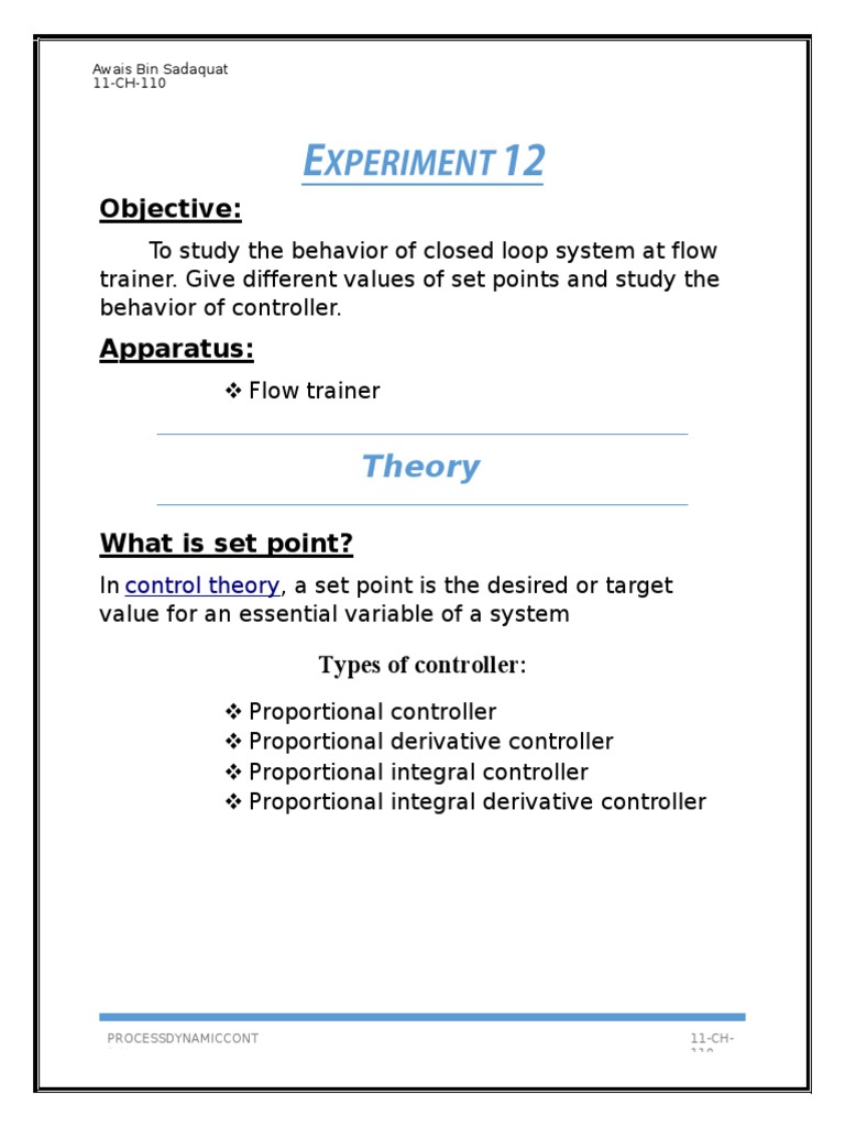Theory: Objectiv e | PDF | Control Theory | Systems Engineering
