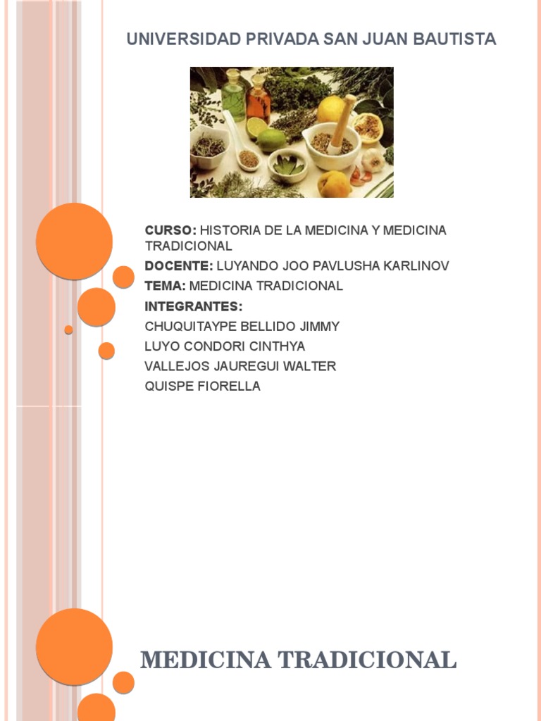 Medicina Tradicional Ppt