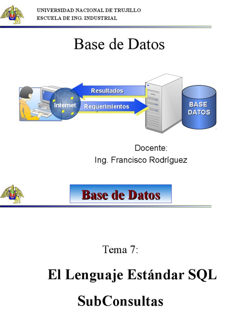 Sub Consultas SQL Server | PDF | SQL | Servidor SQL de Microsoft