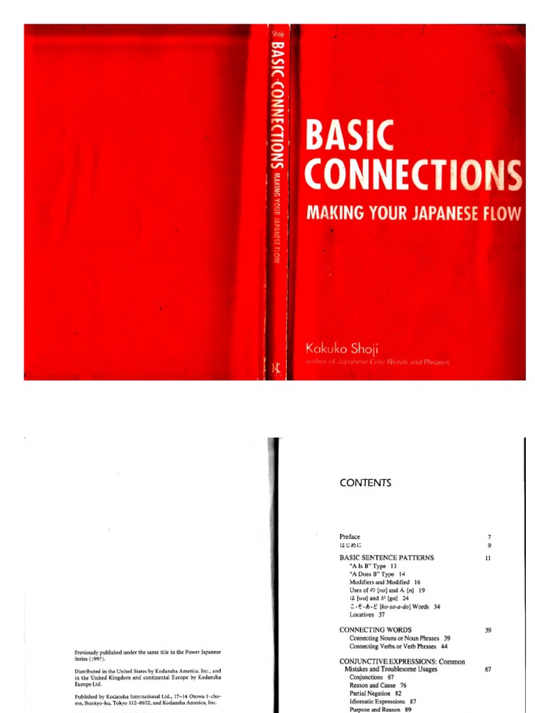 Basic Connections (Make Your Japanese Flow) | PDF