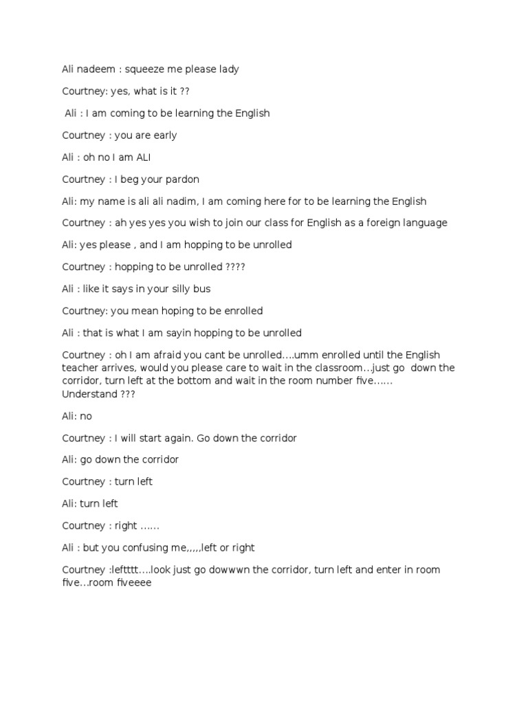 Mind Your Language Script Part 1 | PDF | Language Arts & Discipline