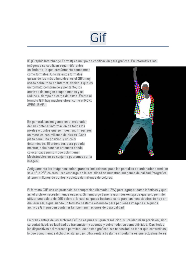 Que Es, para Que Sirve y Como Elavorar Un Gif Gif | PDF | Áreas de ...