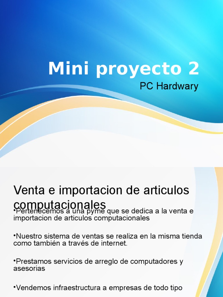 Mini Proyecto 2.3 | PDF | Planificación de recursos empresariales ...