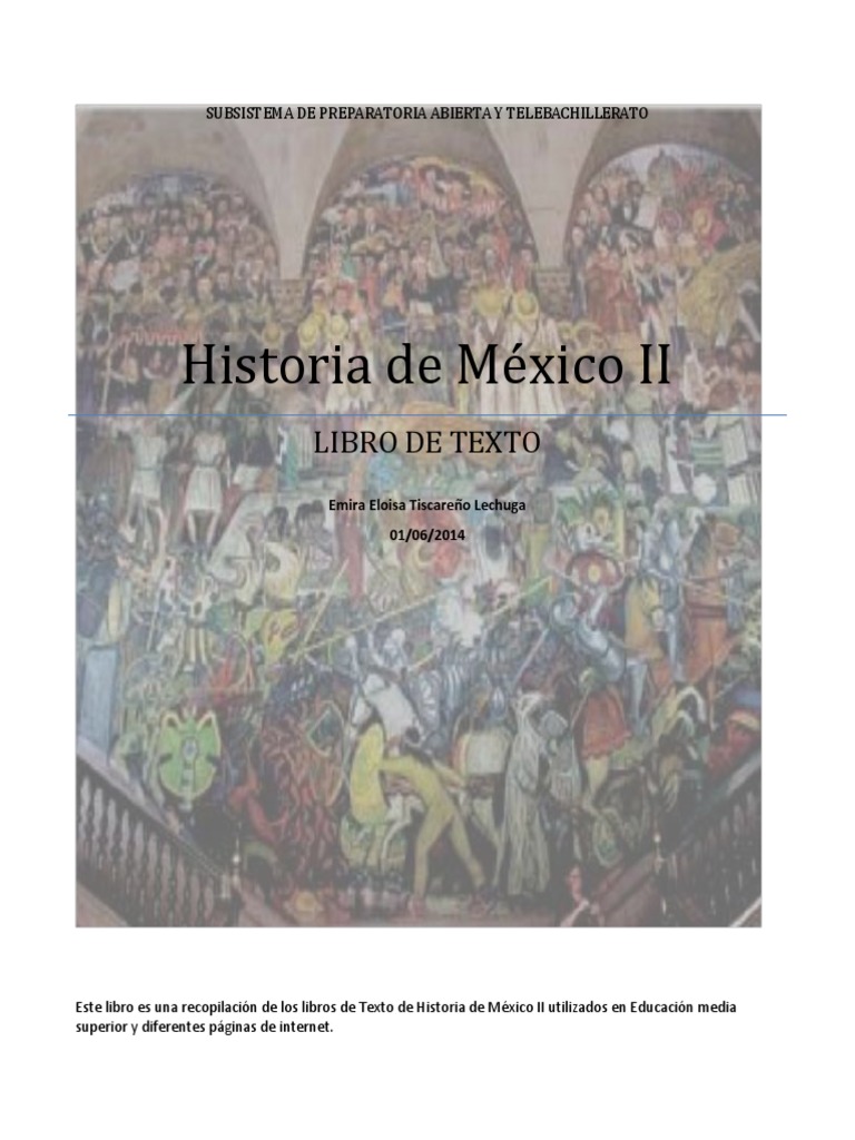 Libro de Texto de Historia de México II | PDF | México | Ciudad de México