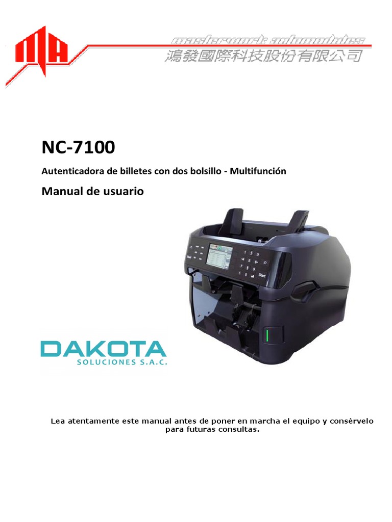 NC7100 UserManual 1 3 | PDF | Pantalla de cristal líquido | Impresora ...