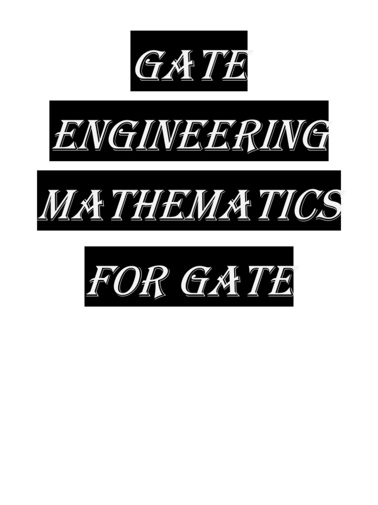 GATE Engineering Mathematics Guide | PDF | Engineering | Electromagnetism