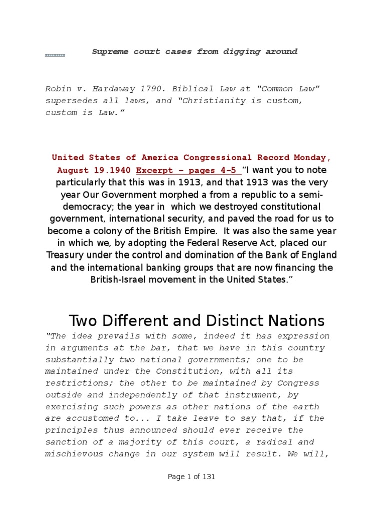 Supreme Court Cases and Constitutional Law | PDF | U.S. State | Supreme ...