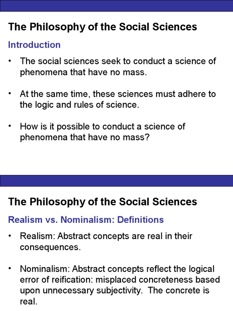 Philosophy of Science | PDF | Social Science | Philosophical Realism