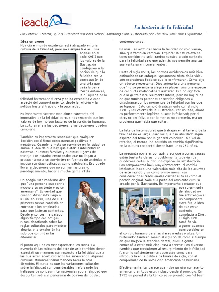 Historia de La Felicidad | PDF