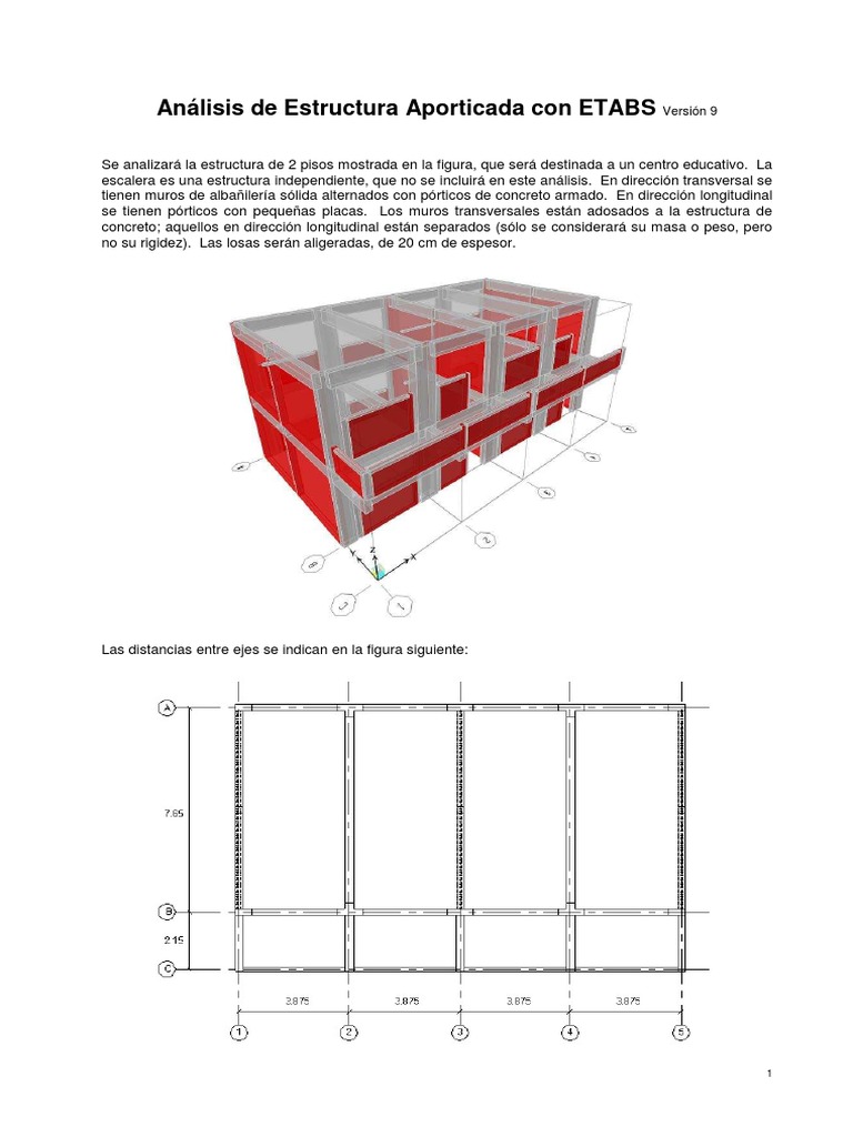 Análisis Estructural con ETABS v9 | PDF | Point and Click | La ...