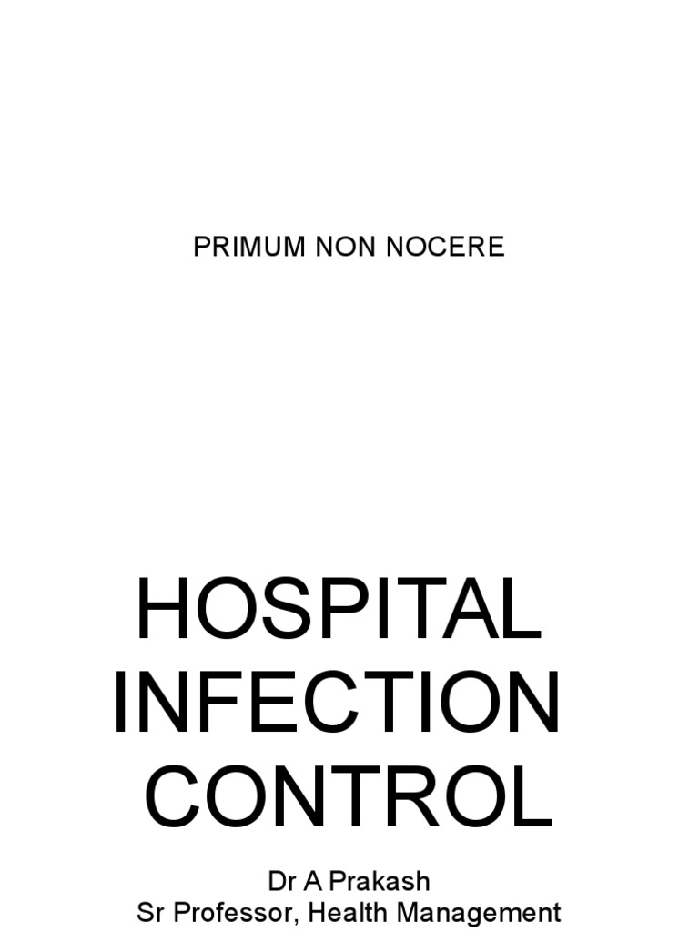Hospital Infection Control | Download Free PDF | Infection Control ...
