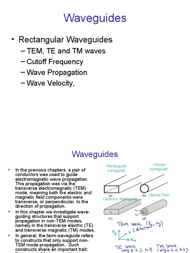 Waveguides | PDF | Waveguide | Oscillation