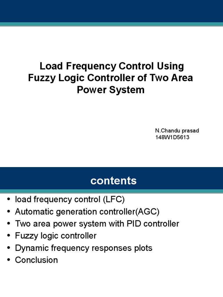 LFC Two Area Power System Fuzzy Logic Controller | PDF | Control Theory | Fuzzy Logic