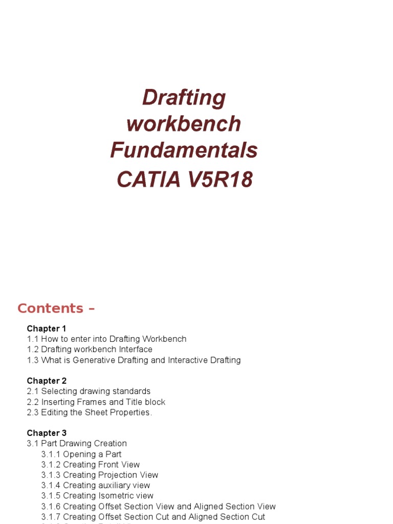 Drafting Catia V5 | PDF | Cartesian Coordinate System | Drawing