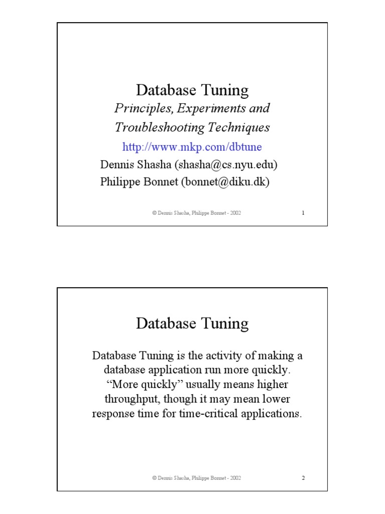 Dbtune | Download Free PDF | Database Index | Information Technology ... Dbtune | Download Free PDF | Database Index | Information Technology ...