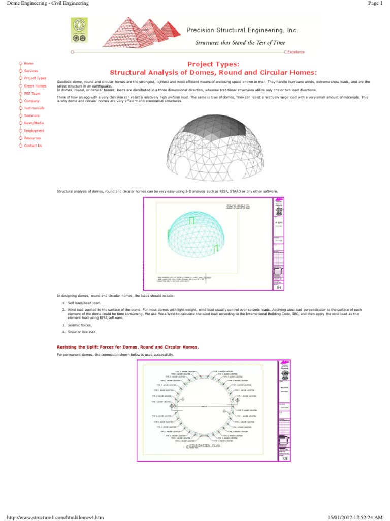 Structural Analysis and Design Considerations for Domes, Round and ...