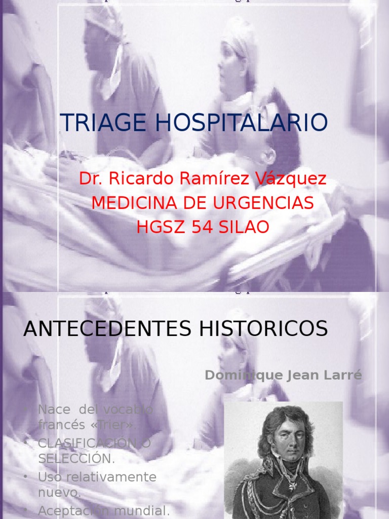 Triage Hospitalario | PDF | Especialidades Medicas | Medicina CLINICA