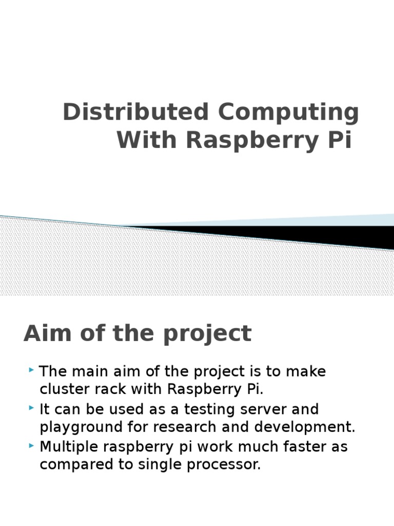 Distributed Computing Over Raspberry Pi | PDF | Computer Cluster ... Distributed Computing Over Raspberry Pi | PDF | Computer Cluster ...