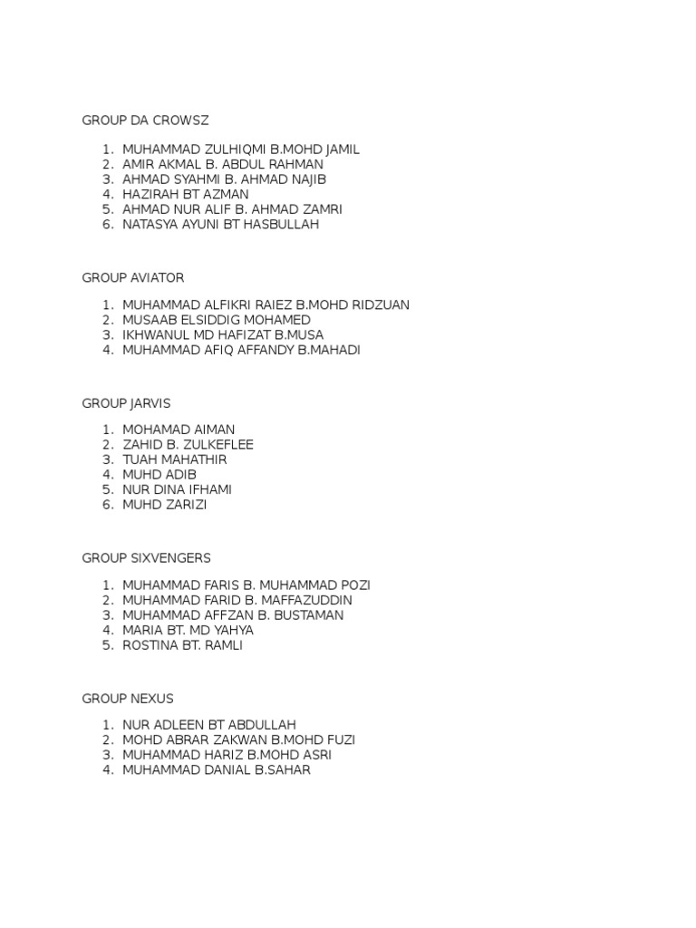 Control System Project Grouping | PDF