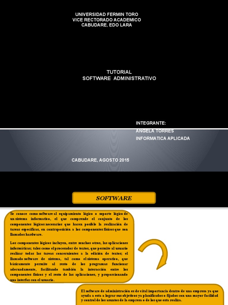 Tutorial Software Administrativo | PDF | Sistema operativo | Usuario (informática)