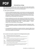 Biology Extended Essay Topic Ideas | PDF | Biology | Evolution