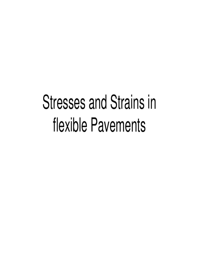 Burmister's Two-Layer Pavement Theory | PDF | Stress (Mechanics ...