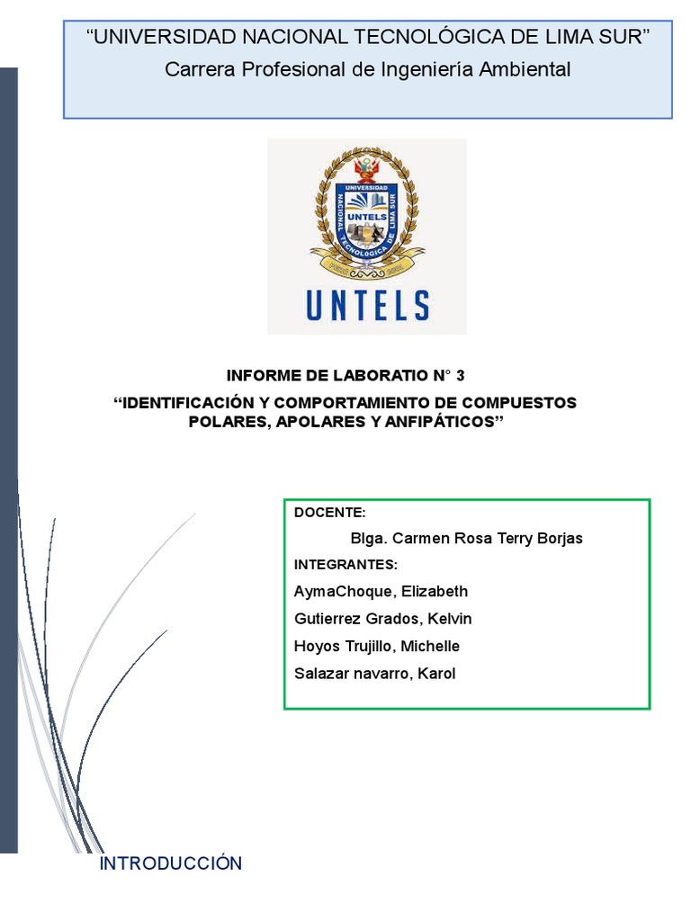 Comportamiento de compuestos anfipáticos | PDF | Solubilidad ...