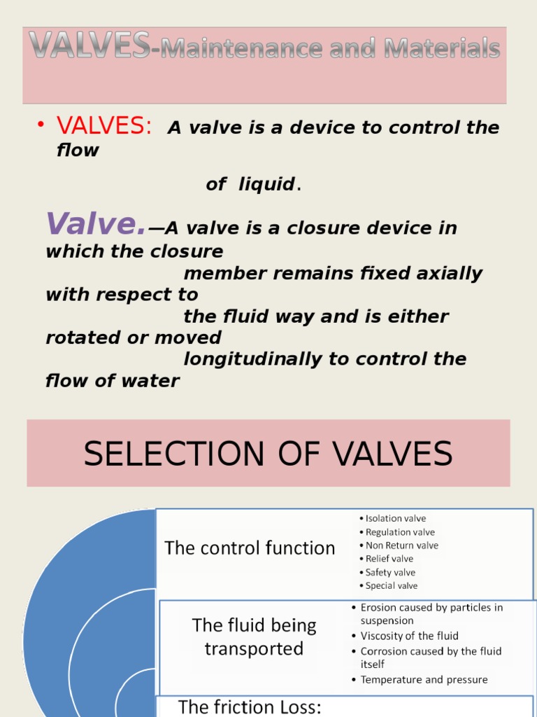 Presentation of Valves | PDF | Forging | Valve