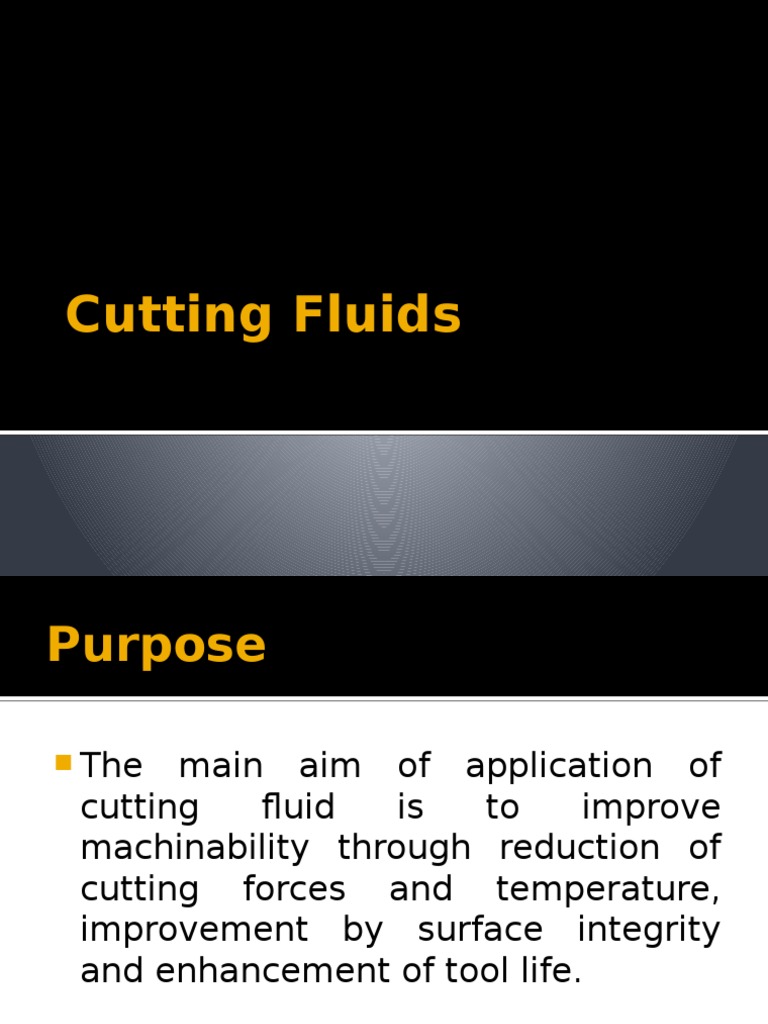 Cutting Fluid | PDF | Lubricant | Oil