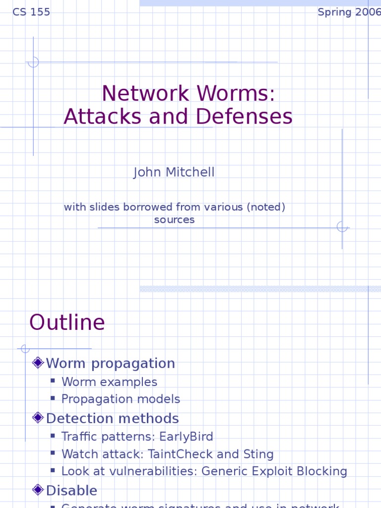 16 Worms | PDF | Computer Virus | Denial Of Service Attack