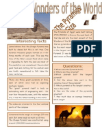 Pyramids of Giza Quiz: True or False? | PDF | Science & Mathematics