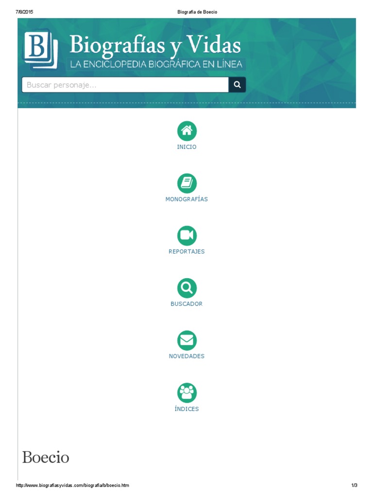 Biografia de Boecio | PDF | Science | Ciencia filosófica