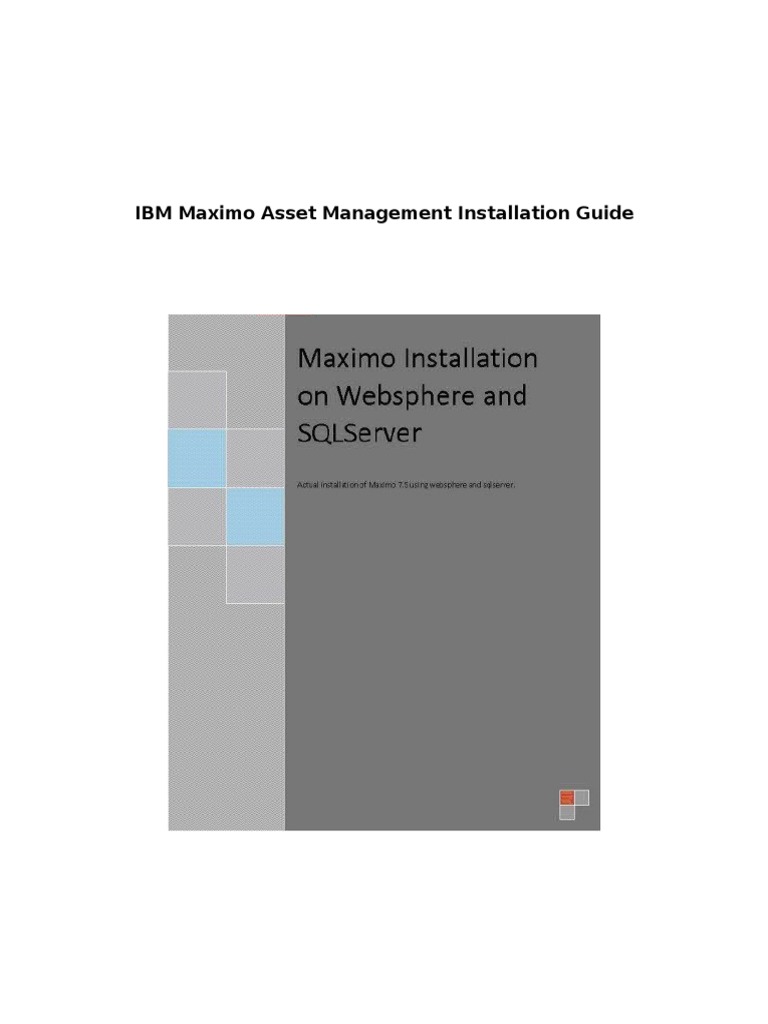 IBM Maximo Asset Management Installation Guide | PDF | Installation ...