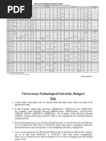 VTU Dec 2025/Jan 2026 Exam Timetable | PDF