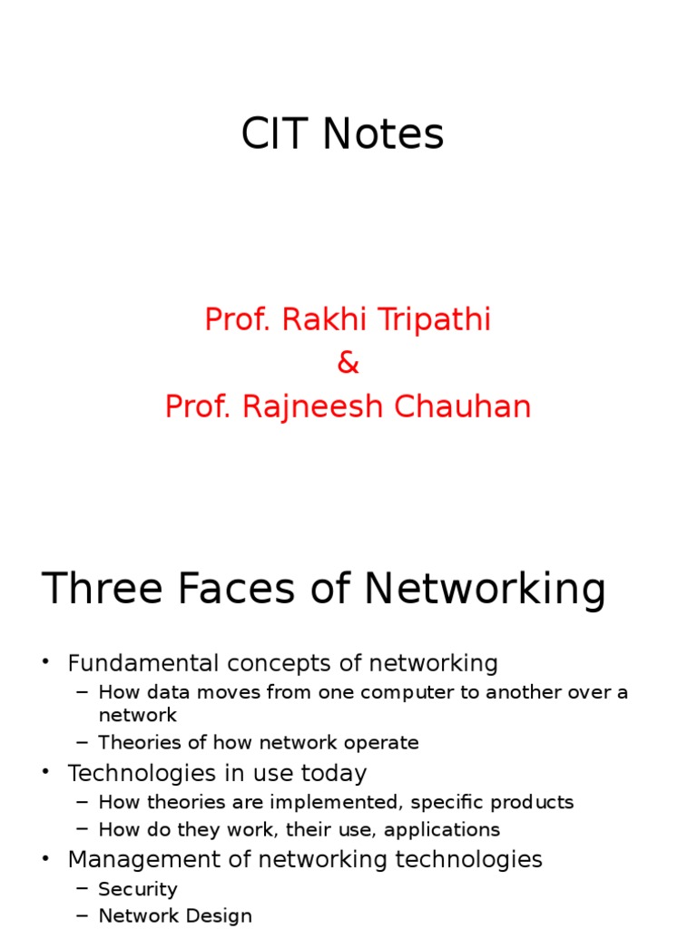 CIT Notes | PDF | Instant Messaging | File Transfer Protocol