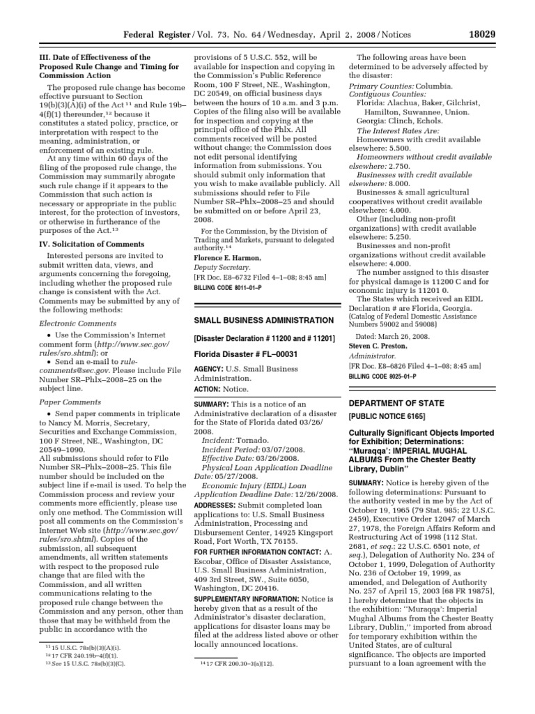 Notice: Culturally Significant Objects Imported For Exhibition: Muraqqa ...