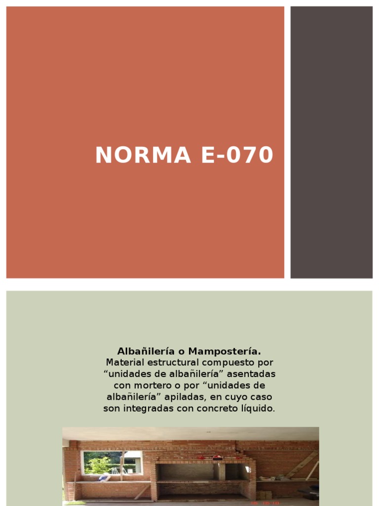 Norma E-070 | Fundación (Ingeniería) | Albañilería