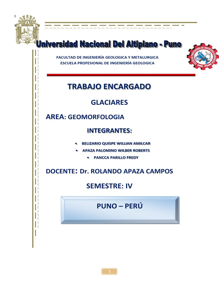 Geomorfología de Glaciares y Rocas Aborregadas | PDF | Era de Hielo | Valle