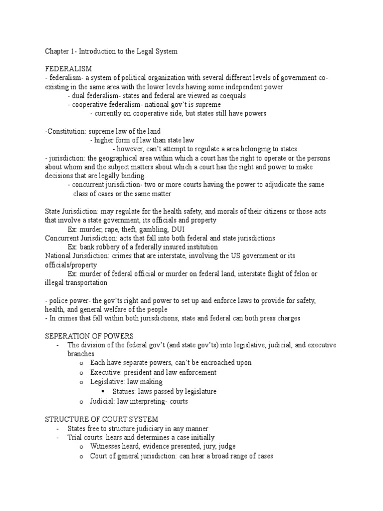 Introduction to the Legal System Overview | PDF | Tort | Appeal