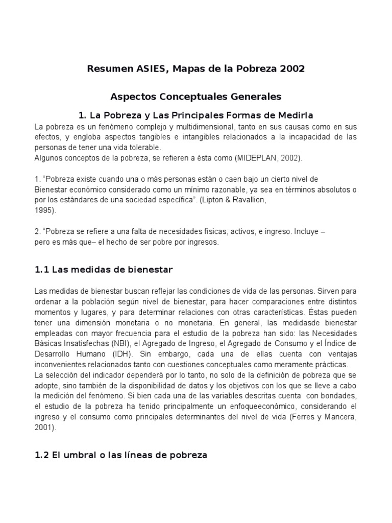 Mapas De Pobreza Y Desigualdad Pdf Bienestar Pobreza