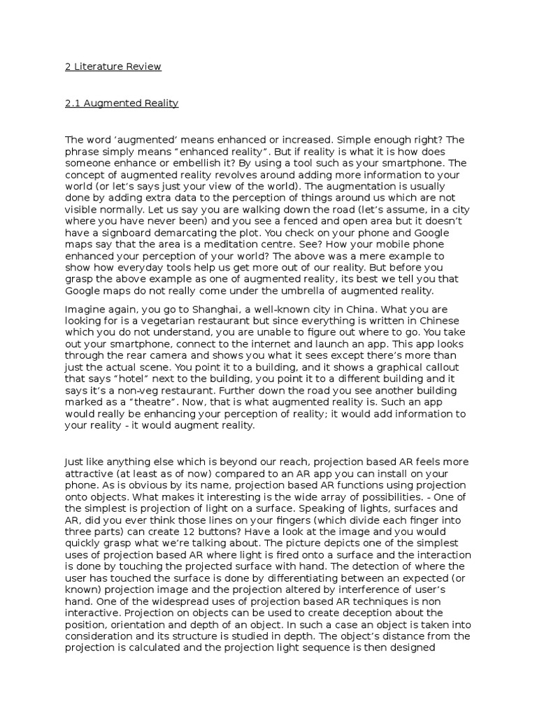 Fyp Updated Version | PDF | Augmented Reality | Software Development Kit