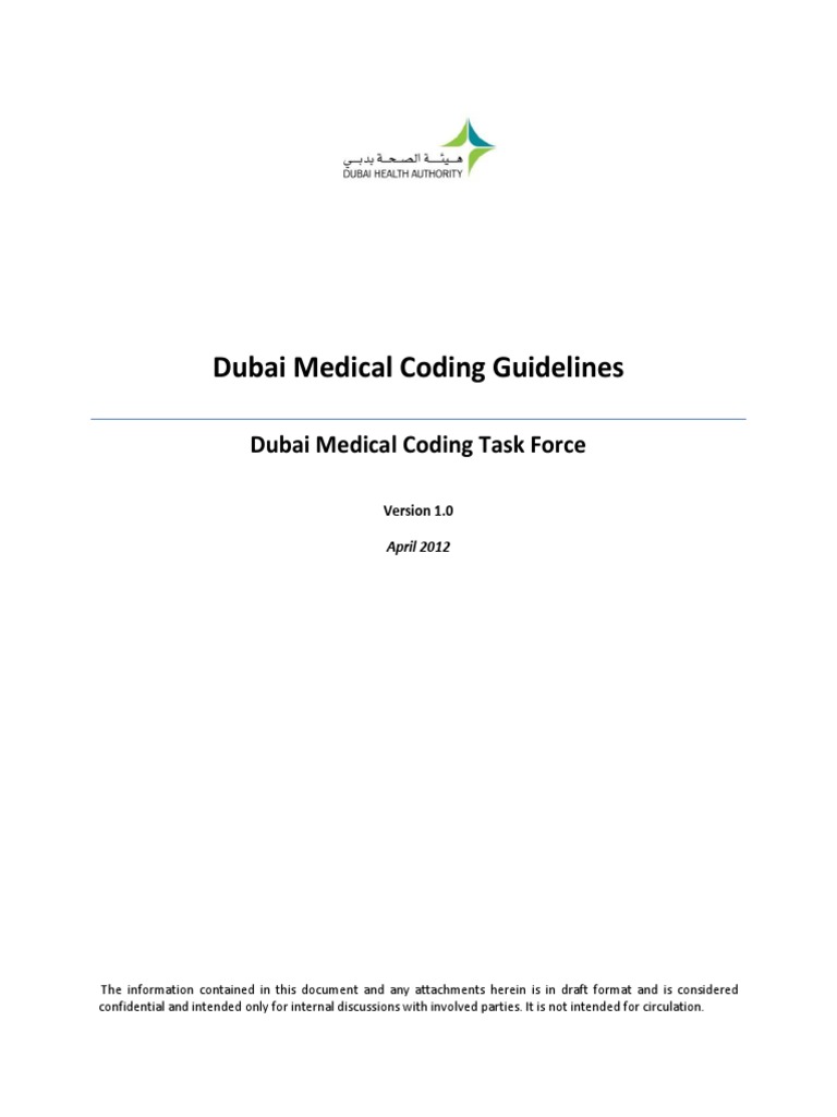 Coding Guidelines DHA | PDF | Health Care | Health Economics