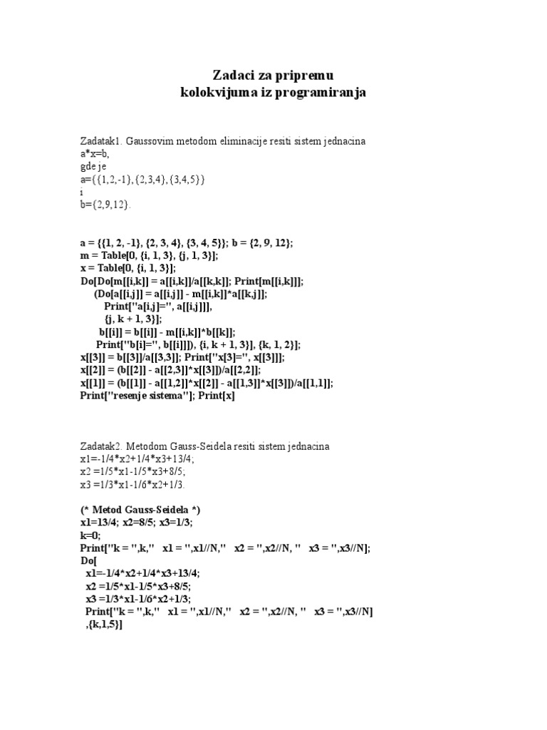 Numericka Matematika | PDF