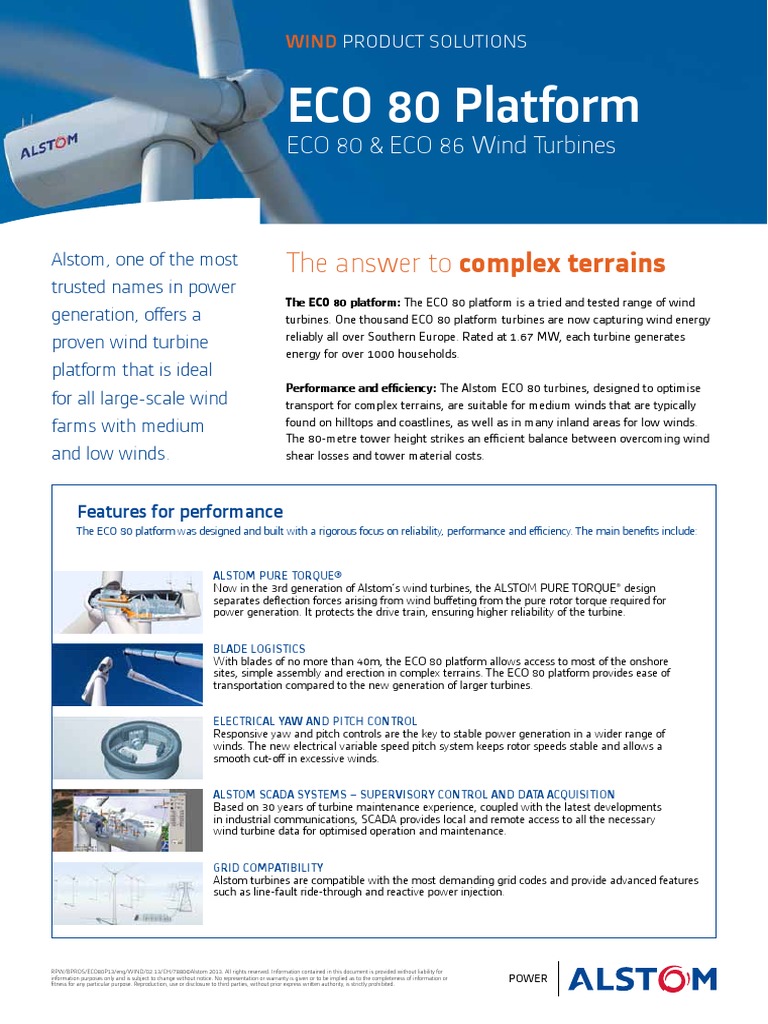 Eco 80 Wind Turbine Platform PDF | PDF | Wind Power | Wind Turbine